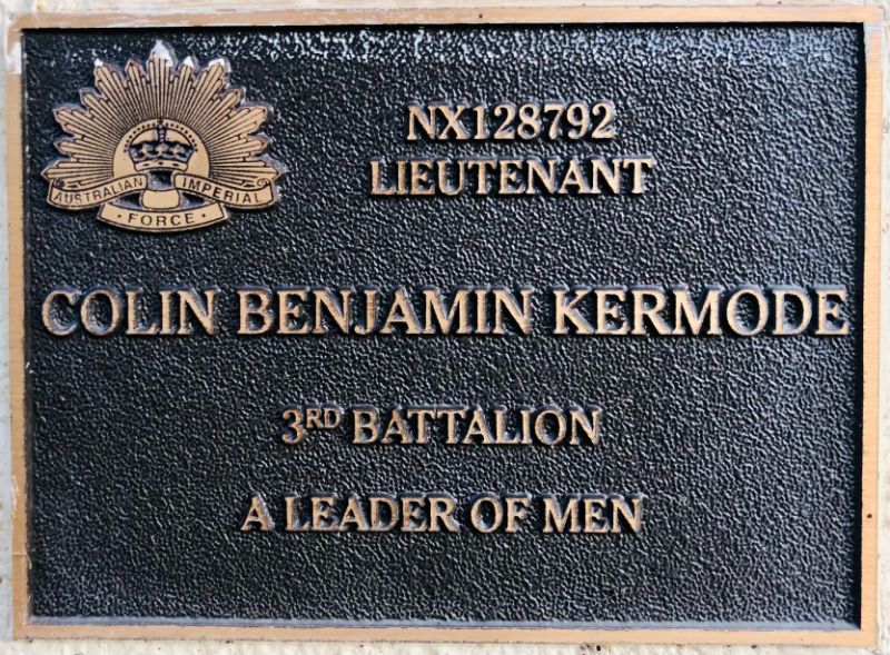 Kermode, Colin Benjamin - Kokoda Track Memorial Walkway