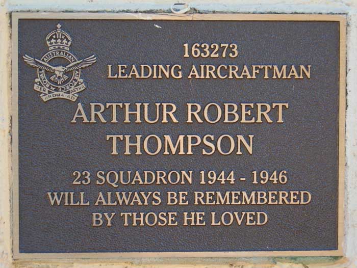 Thompson, Arthur Robert - Kokoda Track Memorial Walkway